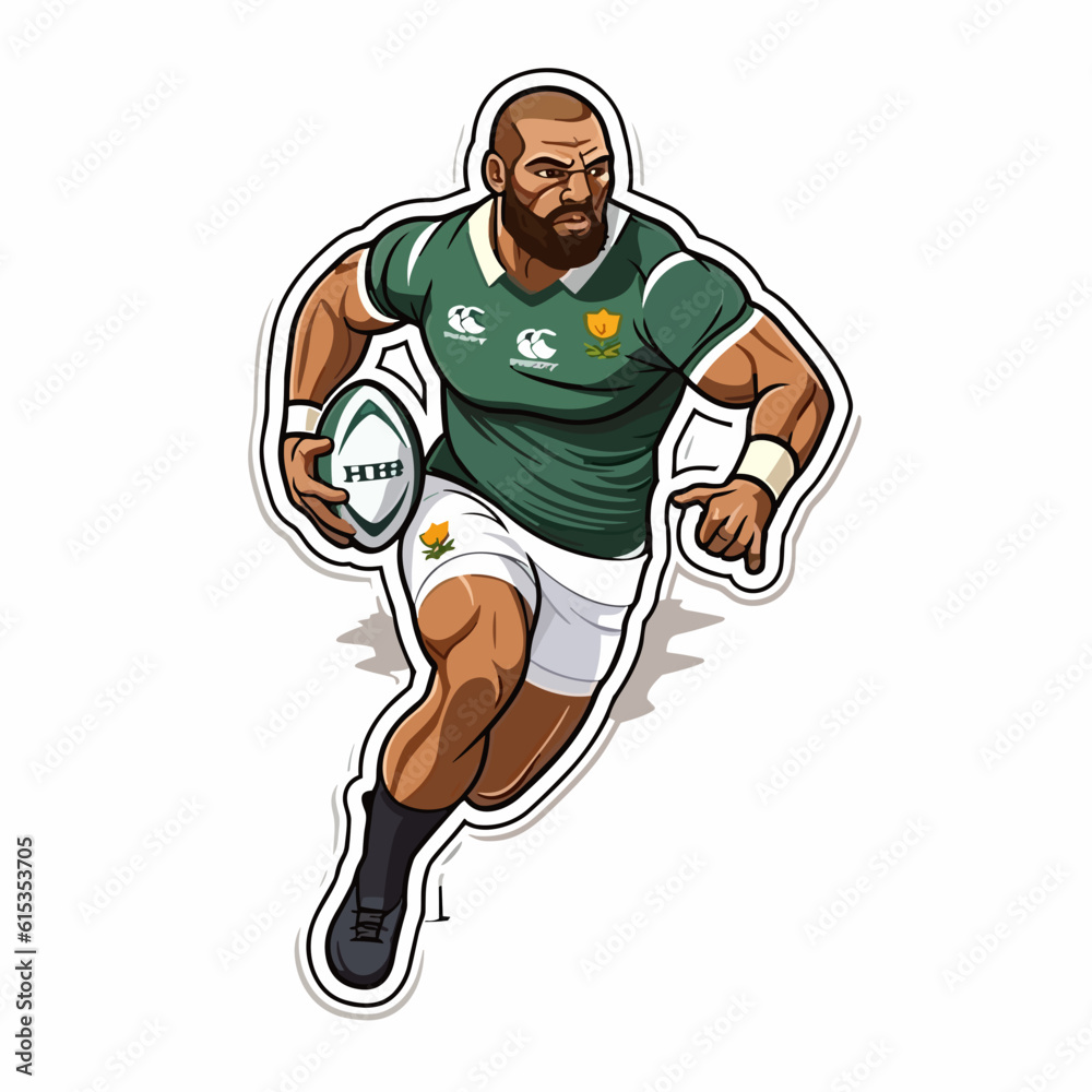 Playful cartoon Bokke sticker Illustrations in minimalist detailed ...