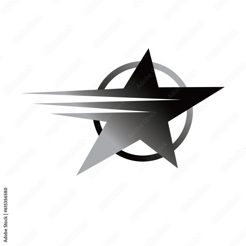silver star template logo design. winner icon, sign and symbol. Stock ...