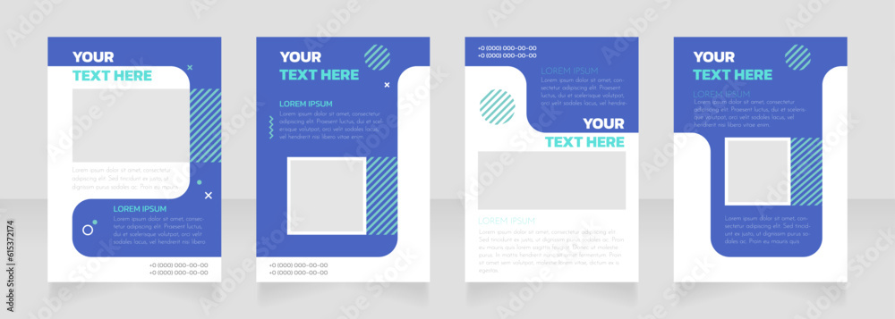 Recruiting for job positions blank brochure layout design. Vertical ...