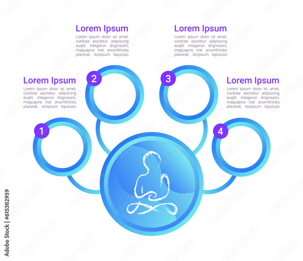 Mental disorders causes infographic chart design template. Abstract ...