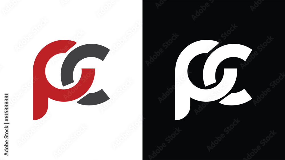 PC LOGO, Pc letter mark logo, pc monogram logo, symbol, icon, design ...