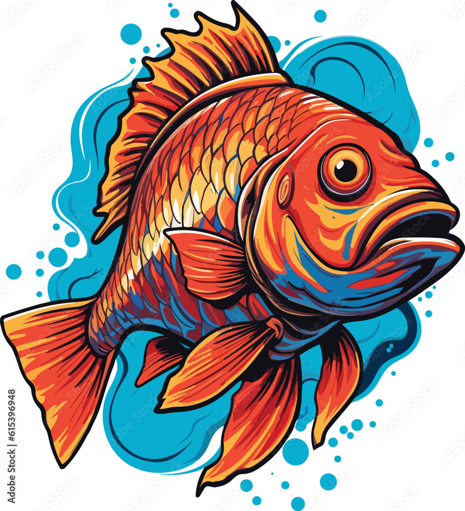 Fishing vector, fish vector art, fishing, cartoon fish, happy fish, sad ...