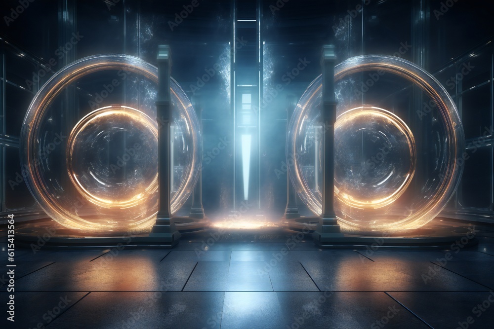 Illusion, beautiful, stunning, breathtaking background with mirrors ...