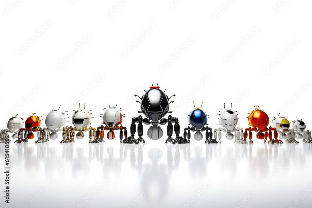 Captivating nanorobot formation with a futuristic, stylized design ...