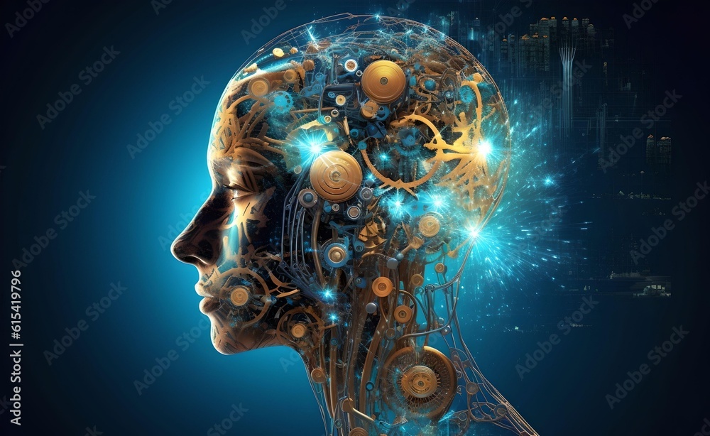 Machine learning reaction and ai artificial intelligence. Big data and ...