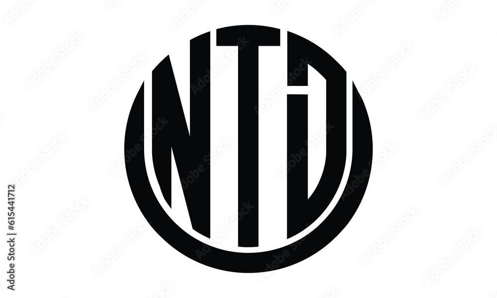 NTD shield with round shape logo design vector template | monogram logo ...