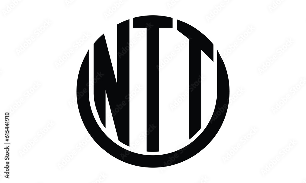 NTT shield with round shape logo design vector template | monogram logo ...
