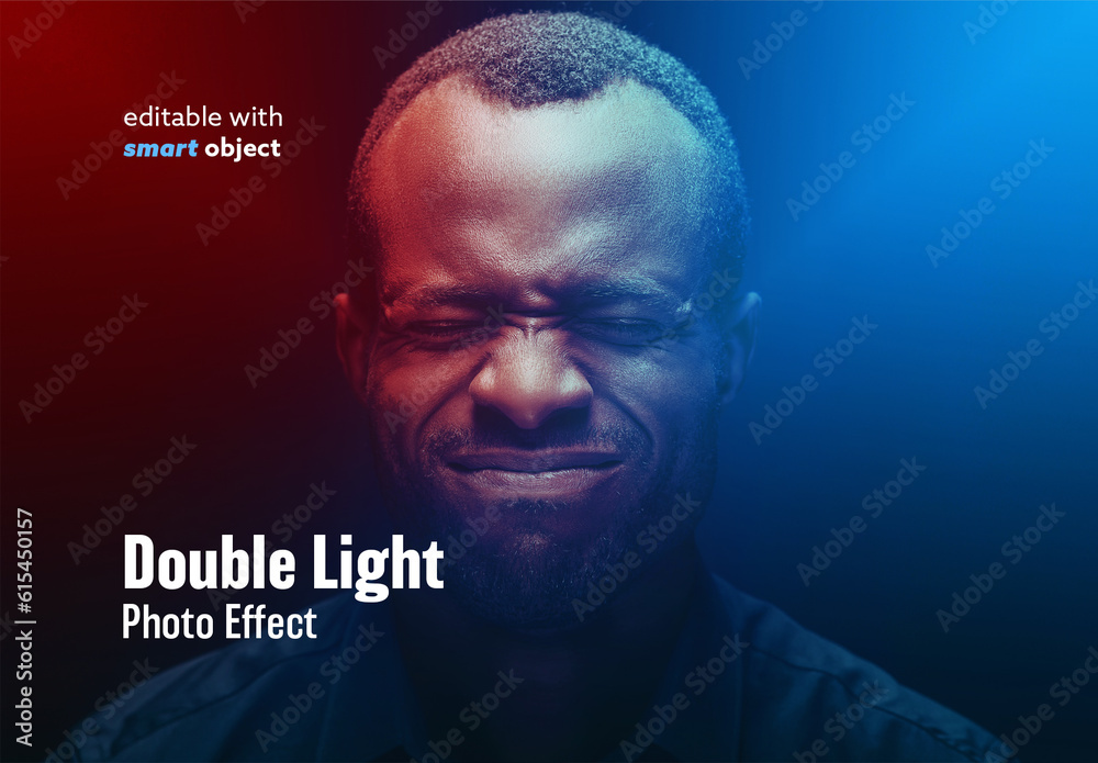Double Light Photo Effect Stock Template | Adobe Stock