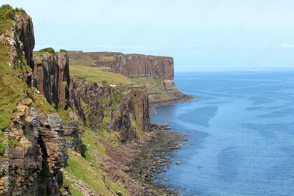 A spectacular view of the Isle of Skye and its rugged coastline of ...