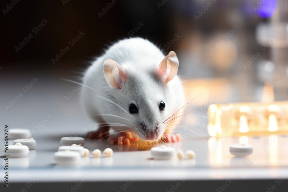 pharmceutical researcher, running test with new drug on laboratory ...