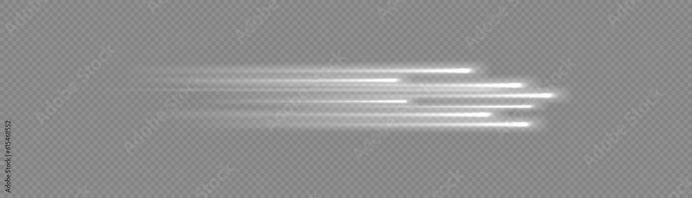 Glowing white speed lines. High speed. Abstract technology background ...