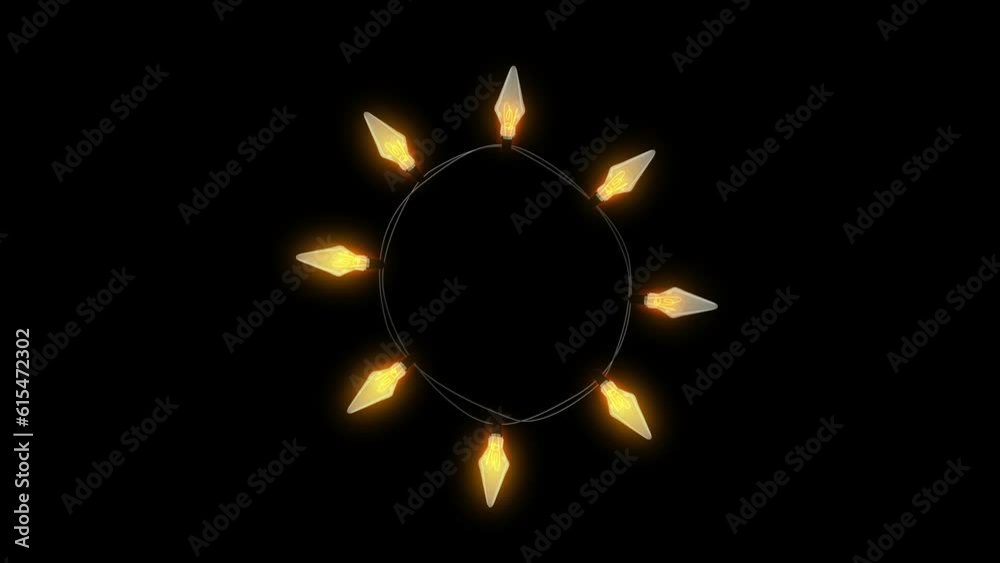 Light bulb glowing animated objects on Green Screen Chroma Key. 3d ...