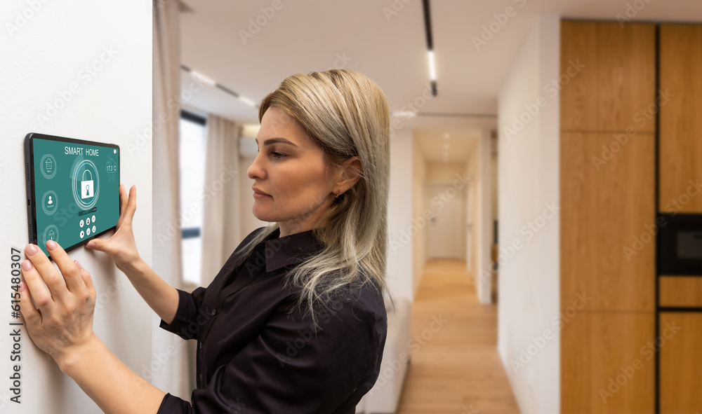 Controlling home with a digital touch screen panel installed on the ...