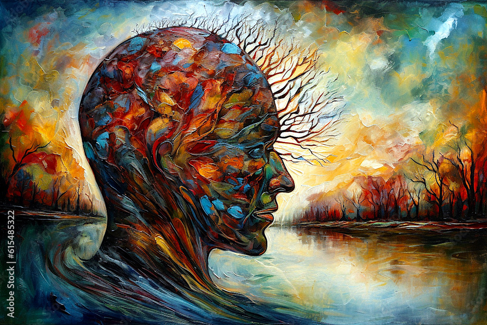 Surreal picture, fantasy. Thoughts and dreams, feelings and emotions ...