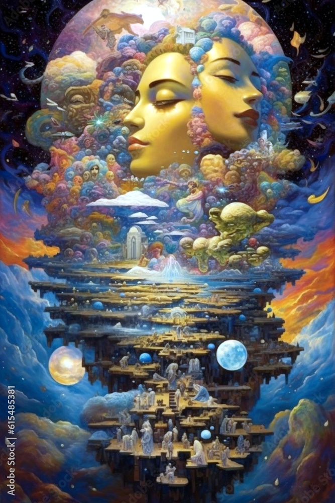 Surreal picture, fantasy. Thoughts and dreams, feelings and emotions ...