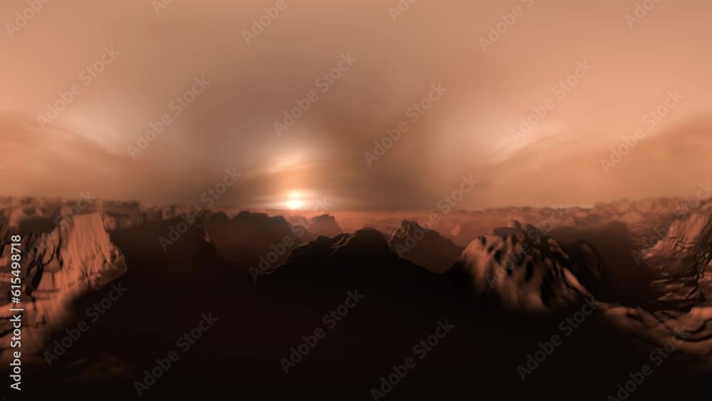 Mars Surface, Mars Landscape VR HDRI 360 degre equirectangular ...