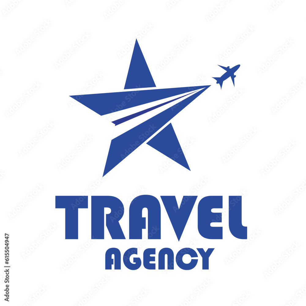 Tourism, unique, hiking, adventure, travel agency logo design Stock ...