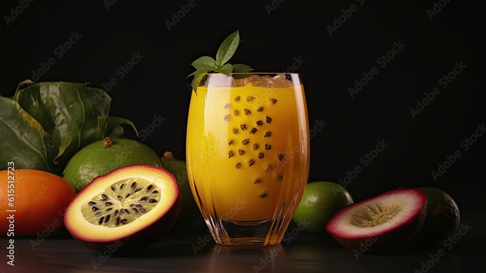 Mango Passionfruit Mocktail: A tropical and exotic mocktail made with ...