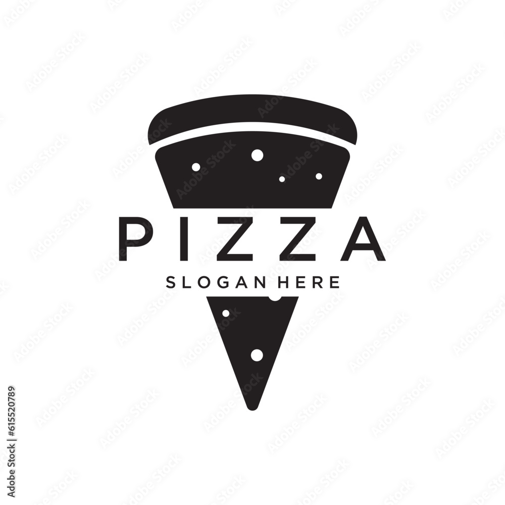 Pizza logo template design with shovel and brick oven.Logo for business ...