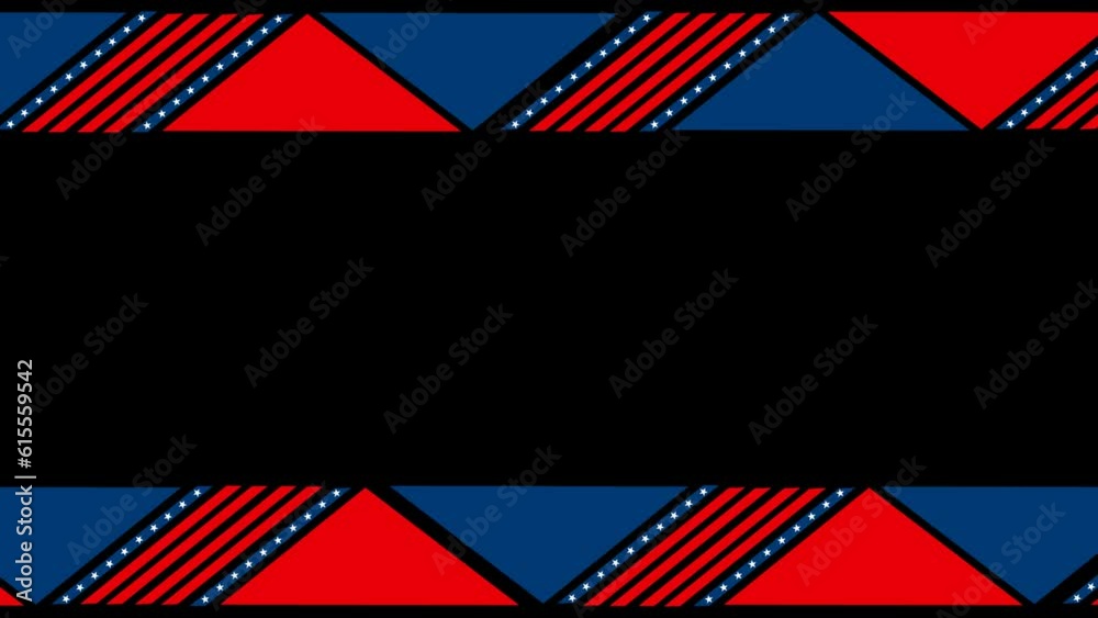 USA border and frame Animation,American flag border animated frame for ...