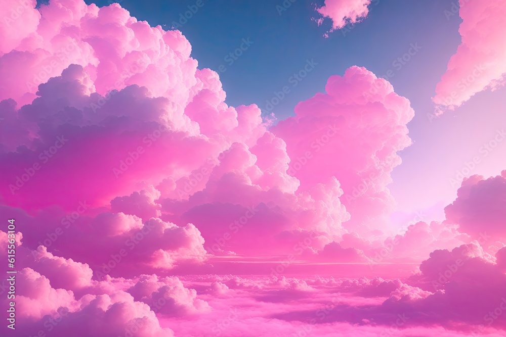 artistic cloud and sky with gradient color background, ai generative ...