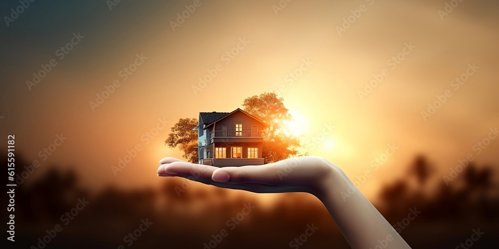 My precious home on the hands of a happy family and real estate ...