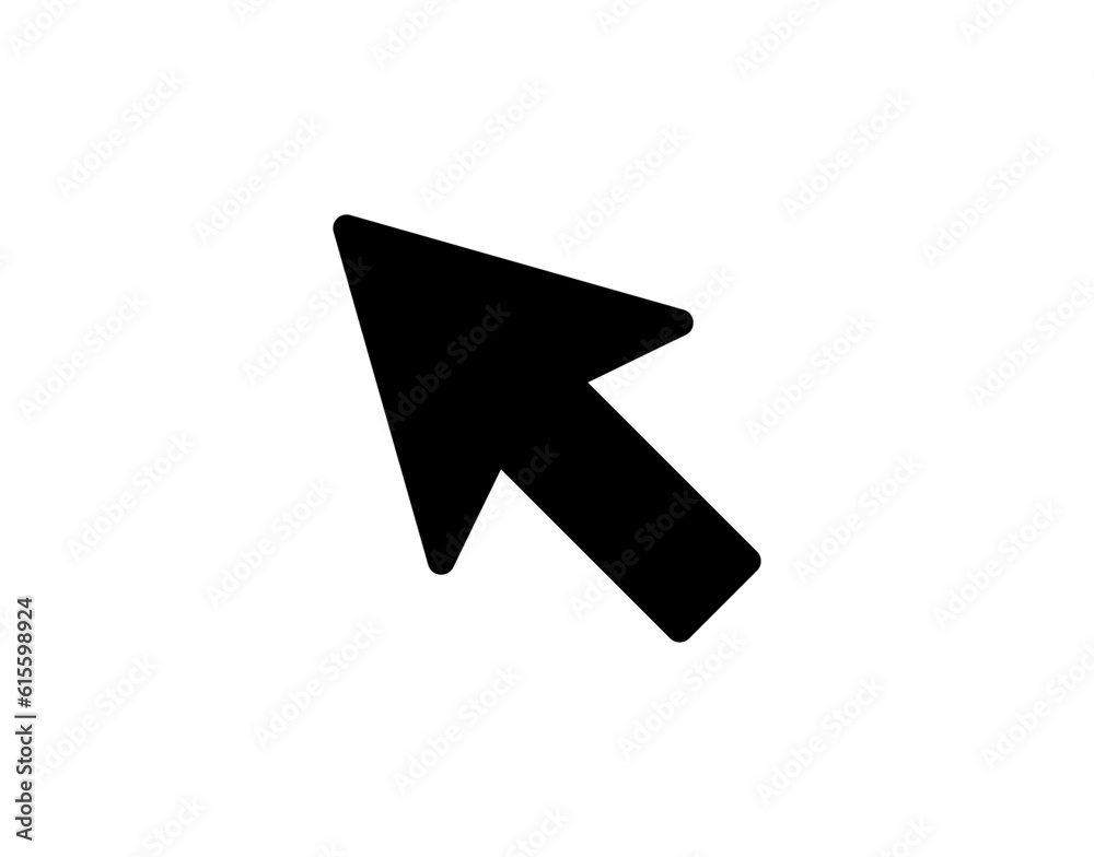 Vetor de Cursor icon. Black cursor click vector symbol. Computer mouse ...
