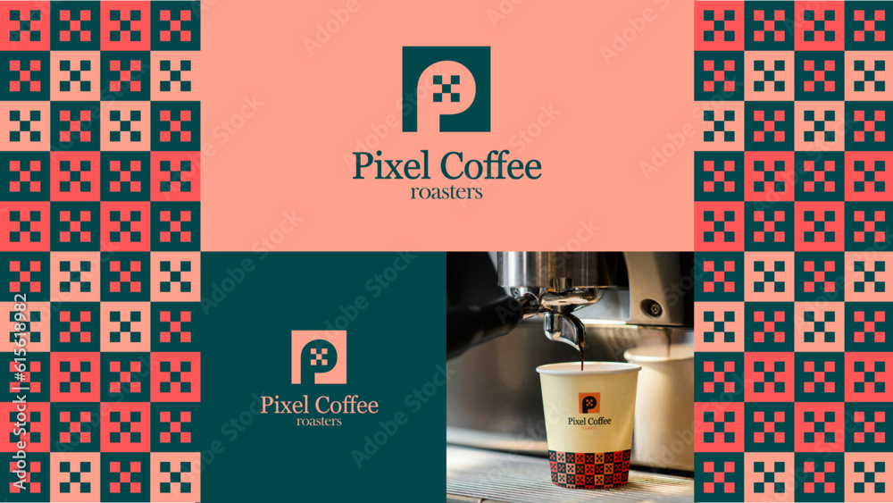 Lettermark logo design, Minimal coffee shop logo, coffee shop logo ...