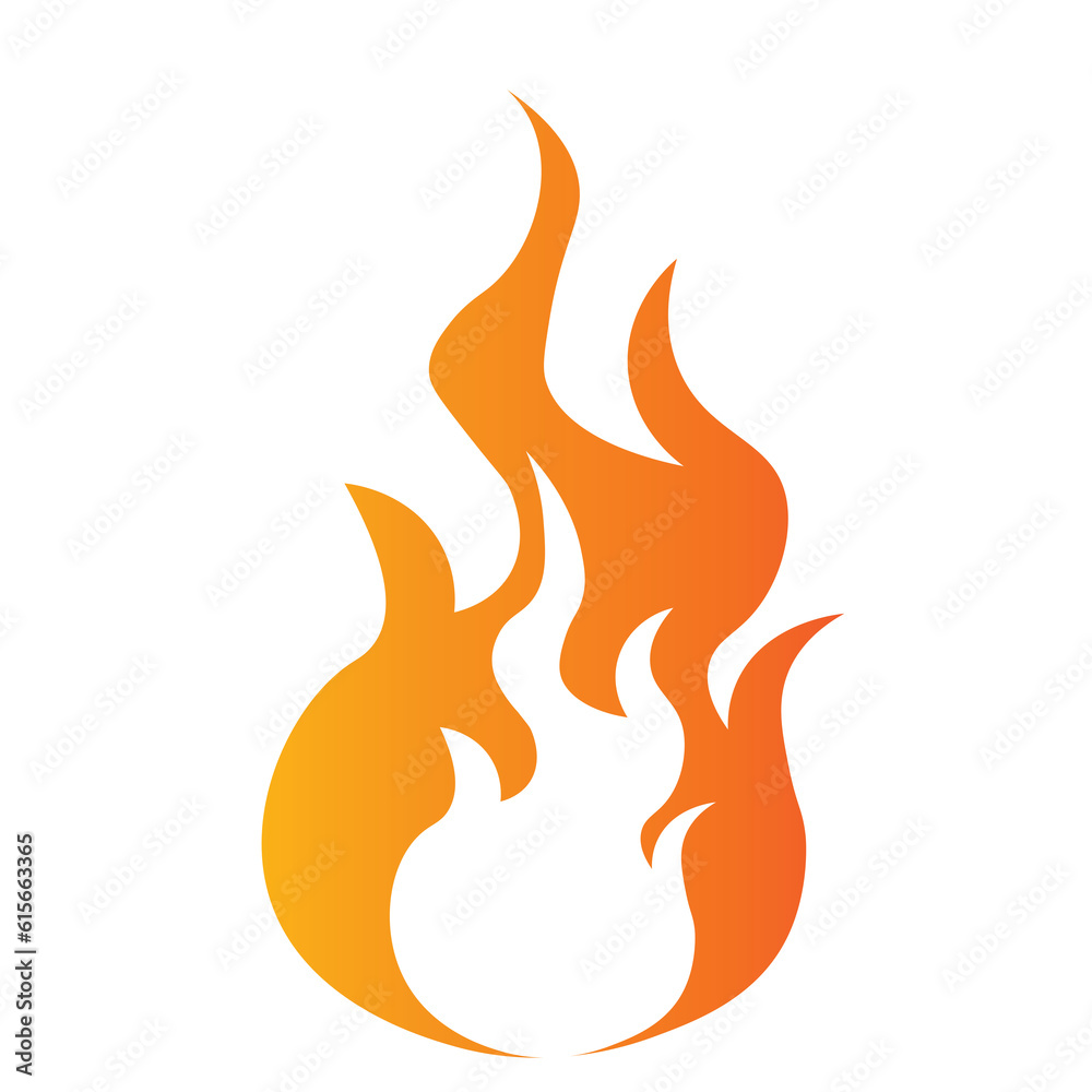fire flame sign on white transparent background 03 Stock Photo | Adobe ...