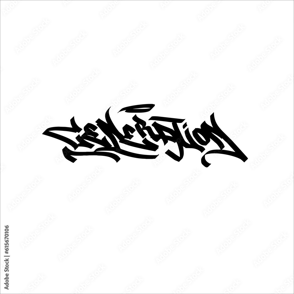 Generation Lettering Illustration for tshirt design,Typography,Graffiti ...