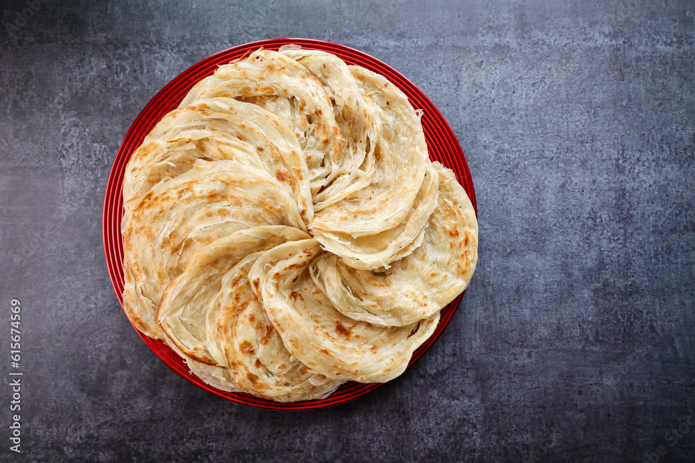 Kerala parathas / porotta / roti / parotta / barotta/ naan layered ...