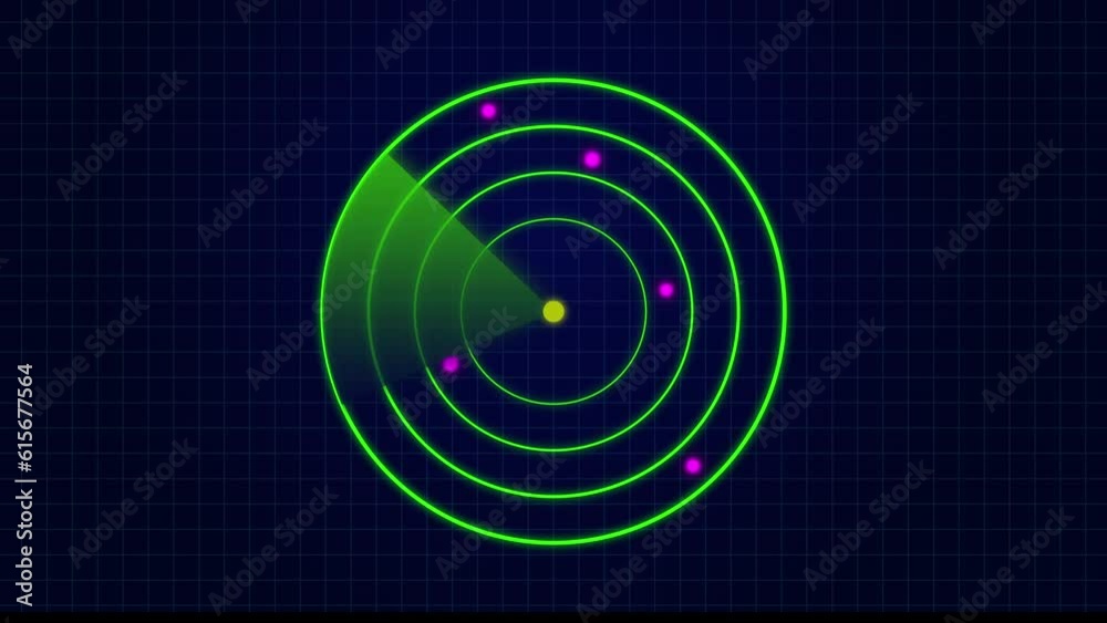 Radar Screen Stock Animation