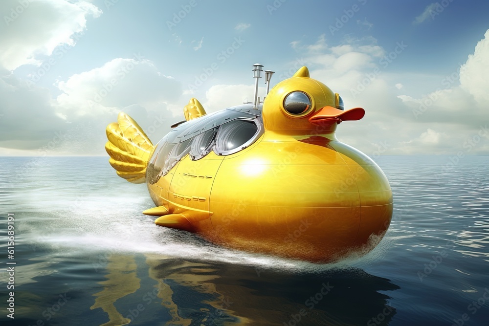 Spaceship shaped like a giant rubber duck, powered by quantum physics ...