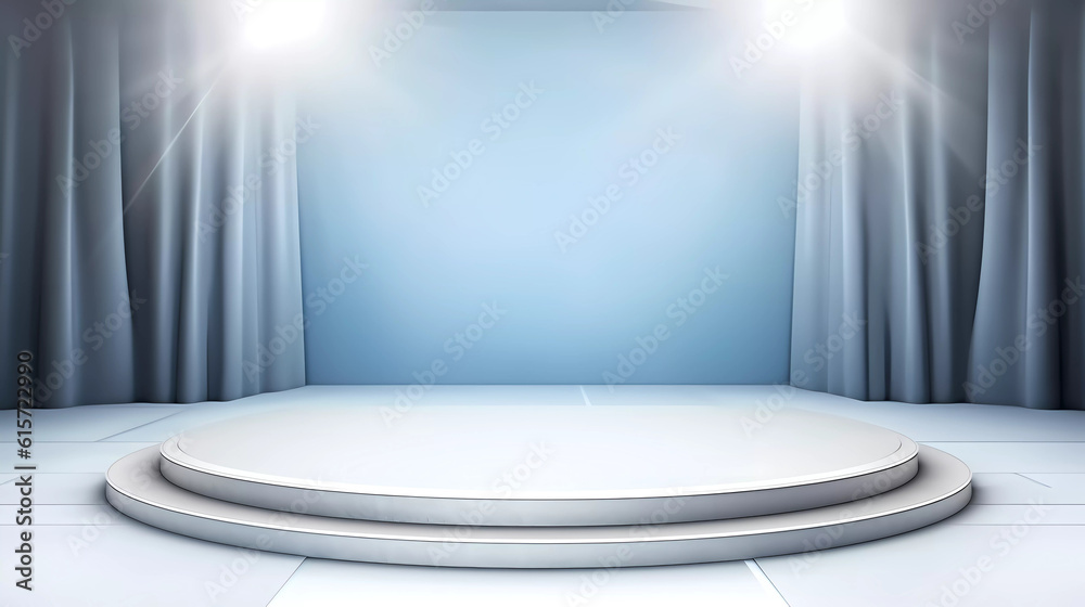 Podium stage platform background hyper realistic for product ...