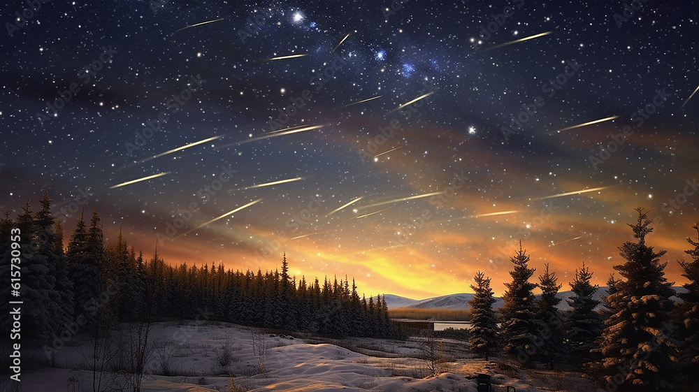 romantica notte delle stelle cadenti, notte di san lorenzo, cielo ...