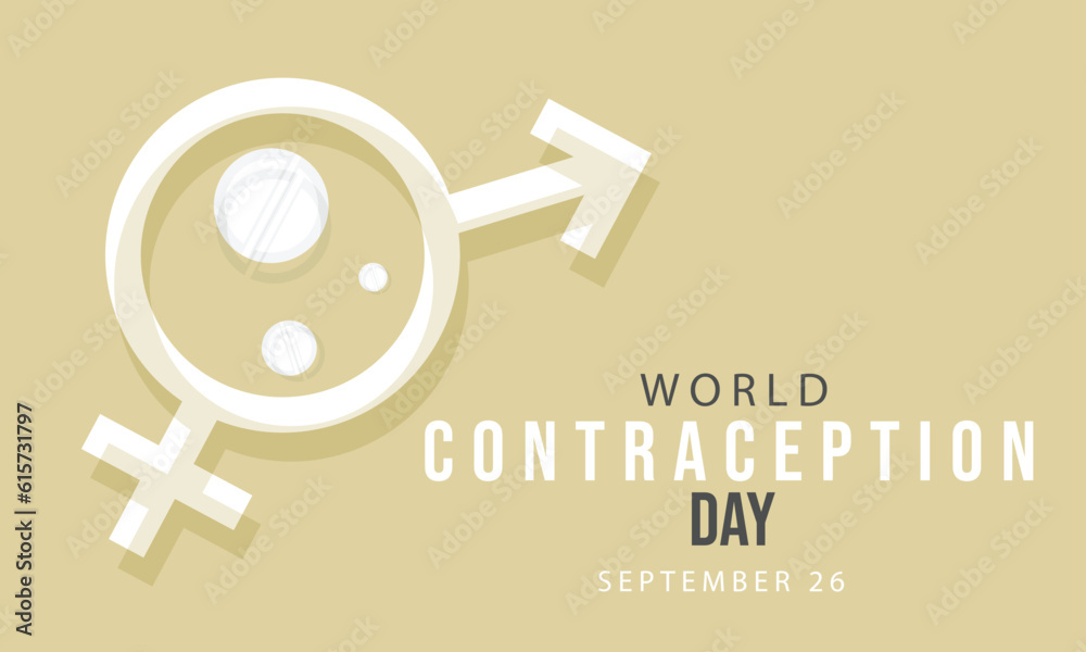 world contraception day. background, banner, card, poster, template ...