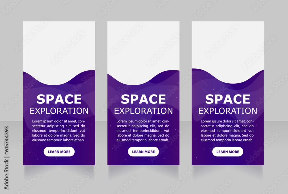 Satellite navigation system web banner design template. Vector flyer ...