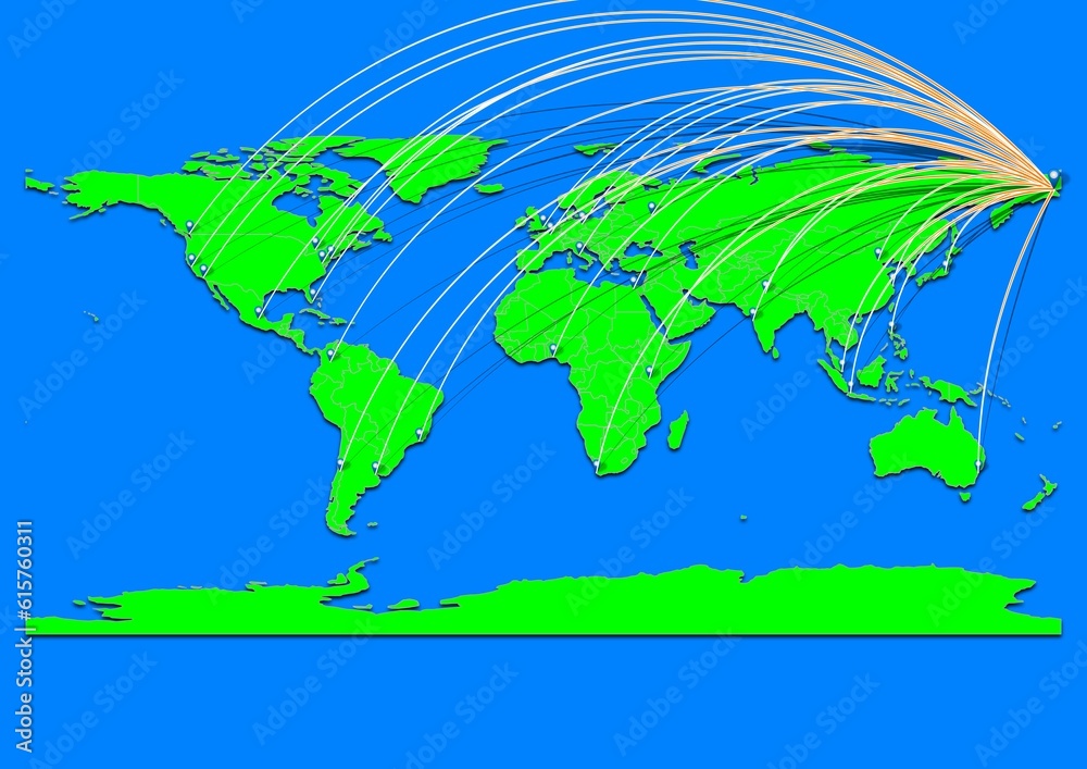 Vibrant Anadyr, Russia map - Export concept map for Anadyr, Russia on ...