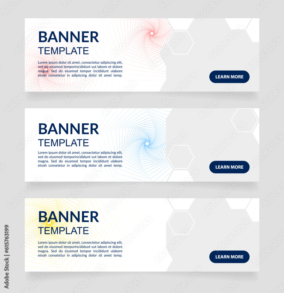 Developmental science research web banner design template. Vector flyer ...