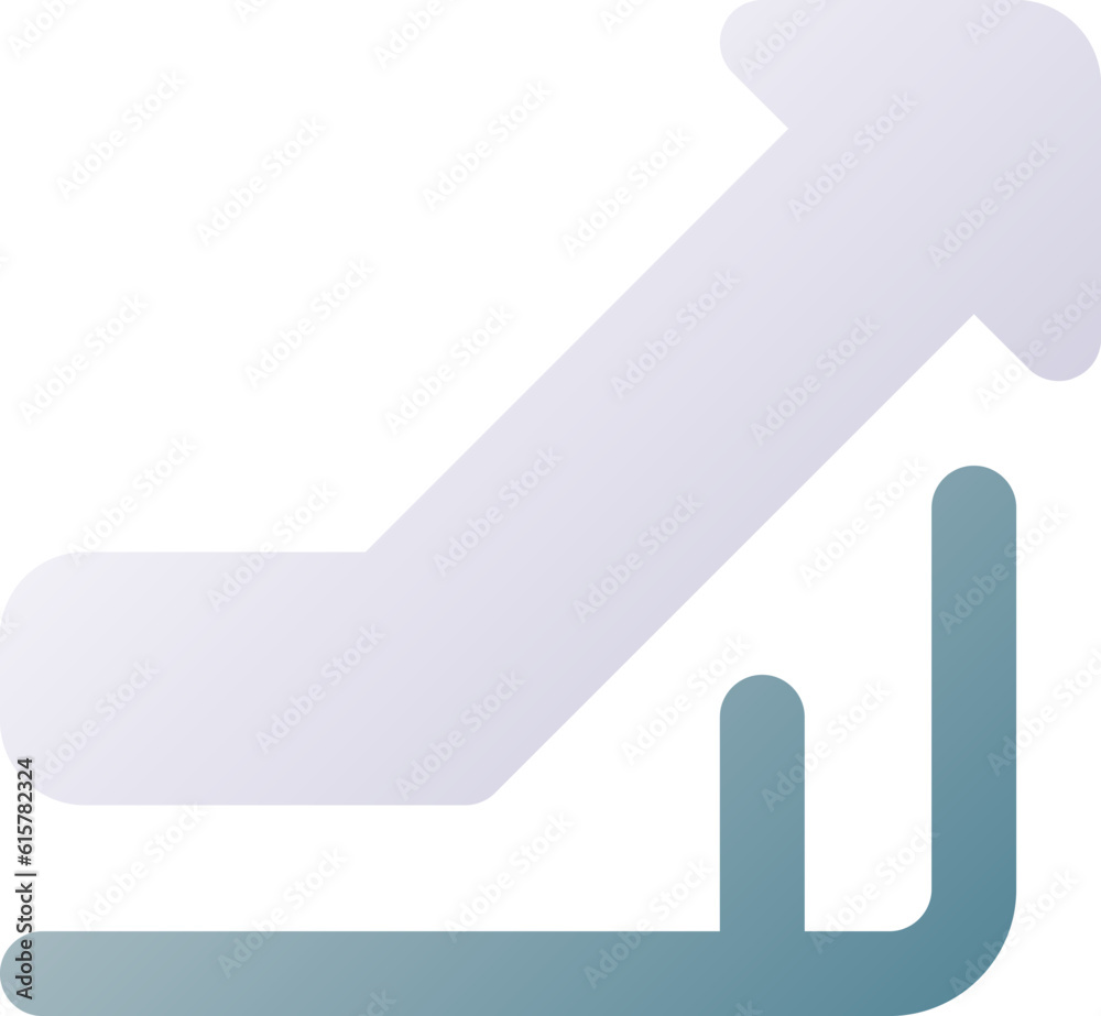 Growth pixel perfect flat gradient two-color ui icon. Rates rising ... Growth pixel perfect flat gradient two-color ui icon. Rates rising ...