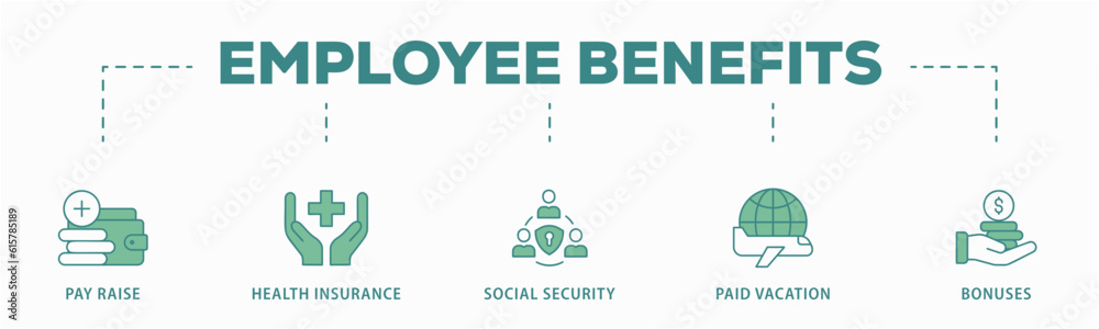 Employee motivation banner web icon vector illustration concept with ...