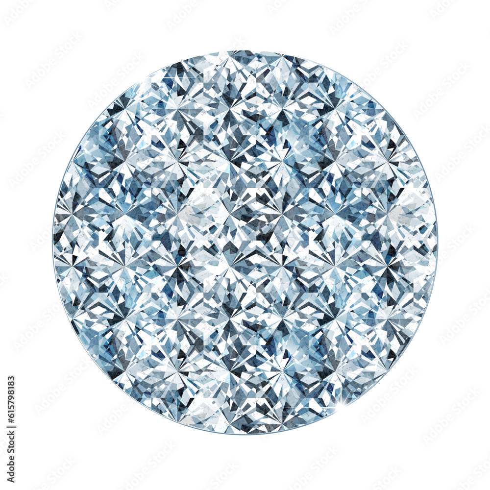 Shining Diamond circle round shape. It is a part of a set which also ...