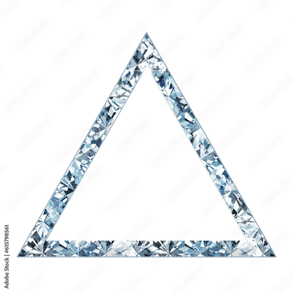 Shining Diamond triangle frame. It is a part of a set which also ...