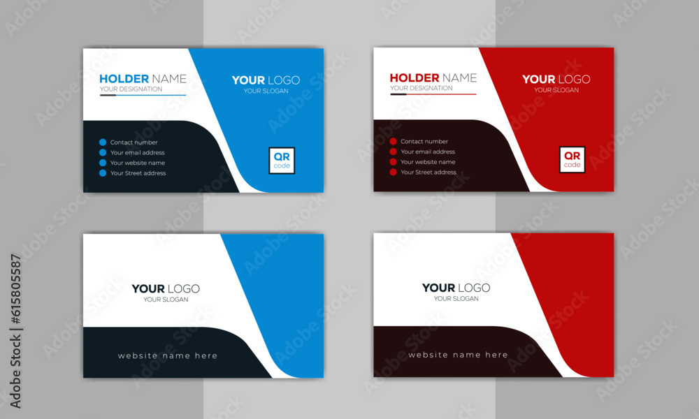 Corporate Business Card Design Template | Modern Creative Business Card ...