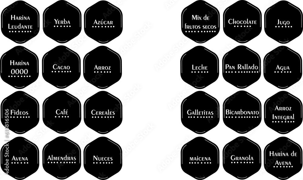 Etiquetas para frascos, rótulos para frascos, adhesivo, pegatina ...