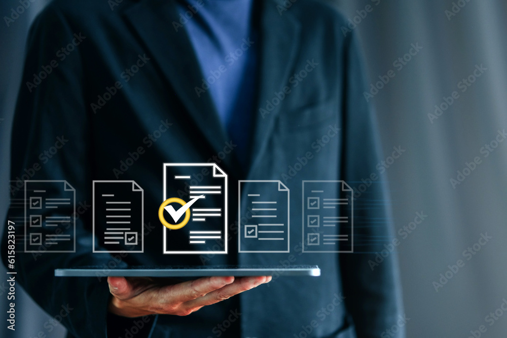 Checklist and filling survey form online. Document management system ...