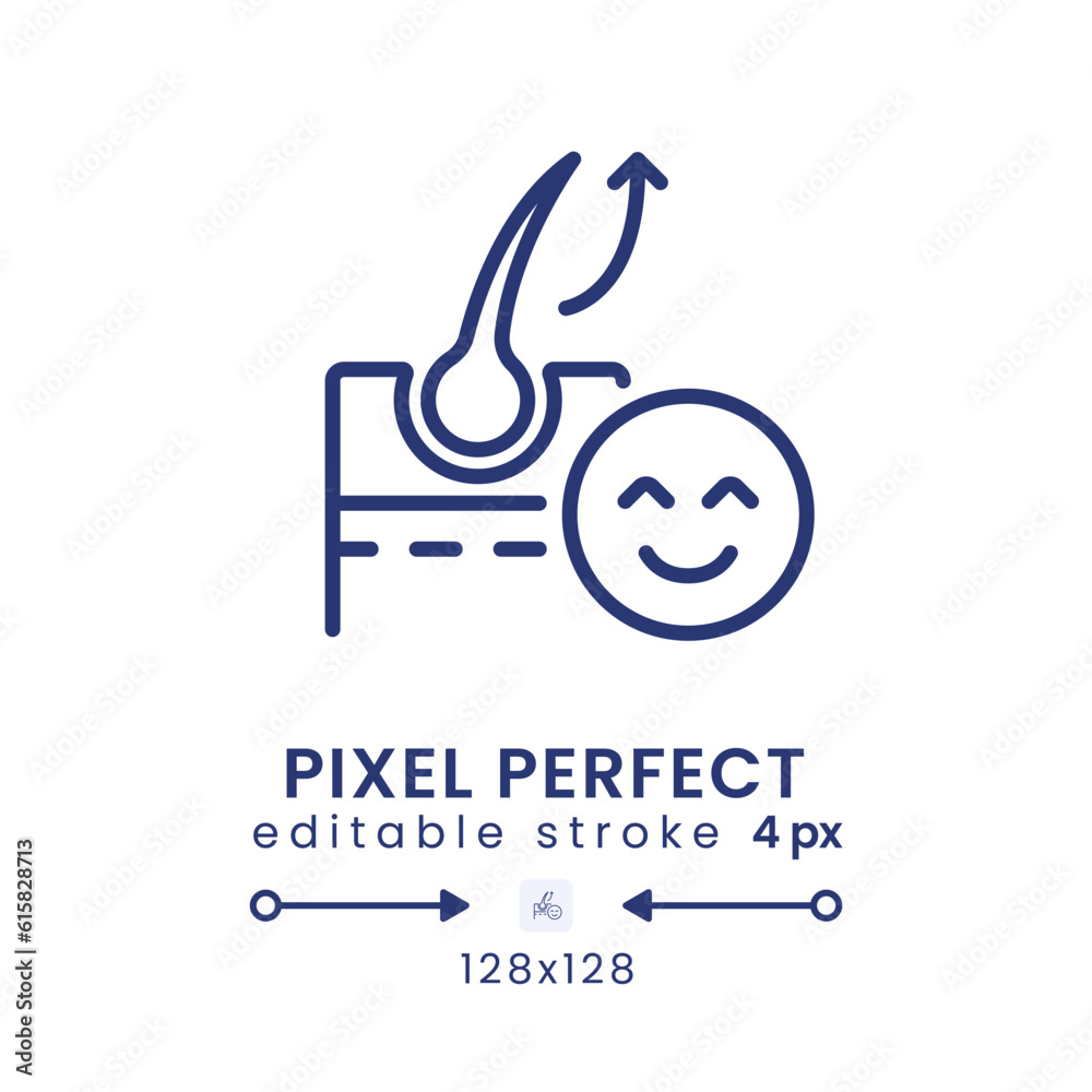 Galvanic skin response linear desktop icon. Emotion recognition ...
