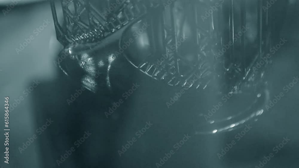 Stereolithography 3d printer. Working process 3d printer from ...