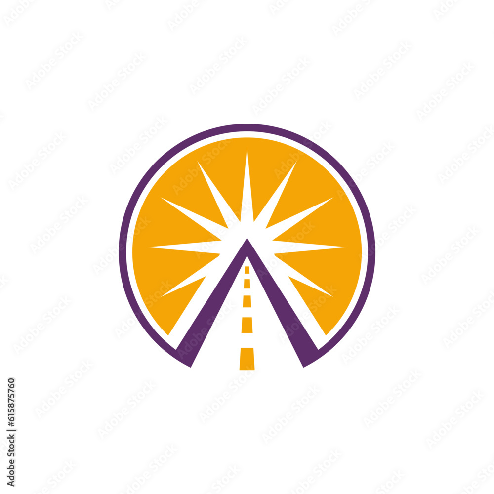 Road star logo vector image Stock Vector | Adobe Stock