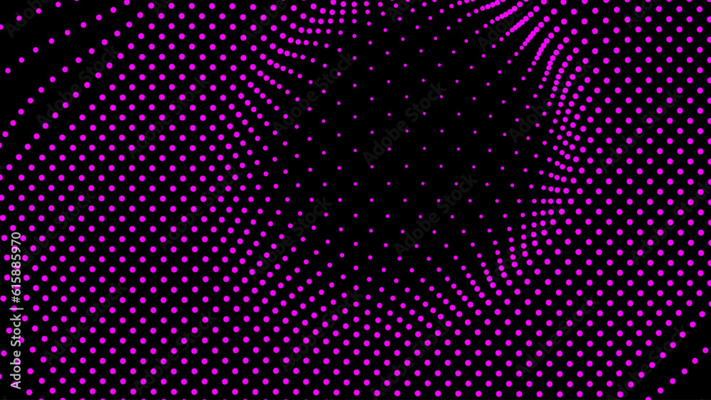 Dome-shaped protrusion part seine by stretching mesh for the illusion ...